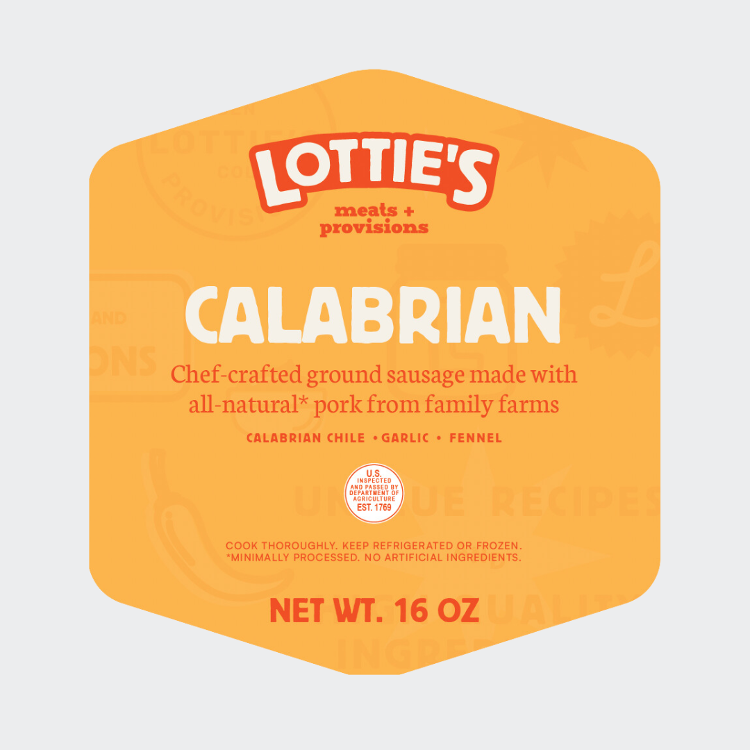 Calabrian Chile Sausage | Ground Pork Blend | 4-Packs – Lottie's Meats ...